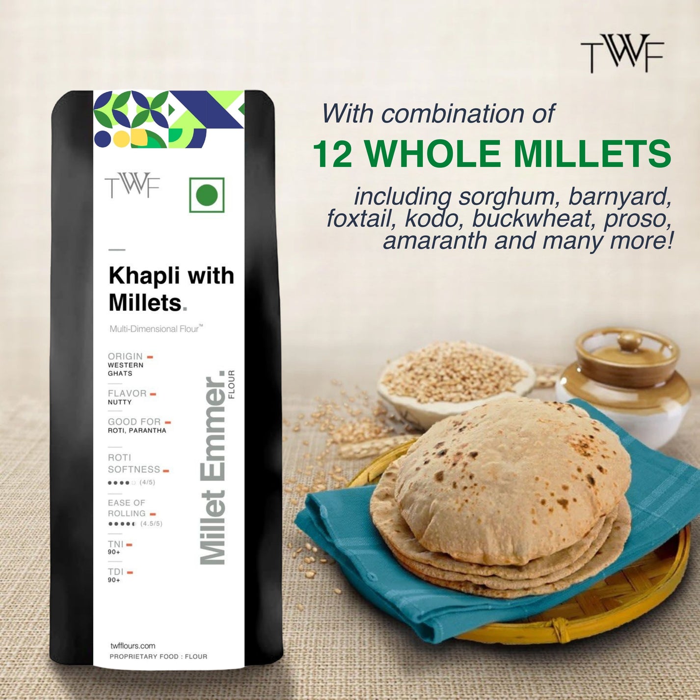 TWF Khapli with Millets Flour – TWF Flours
