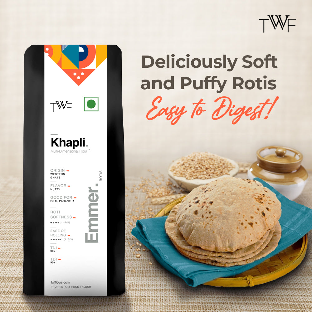 TWF Khapli (Emmer) Flour – Low GI, Nutrient-Rich Ancient Grain – TWF Flours